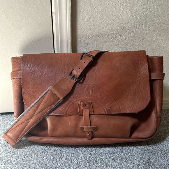 Buffalo Jackson | Bags | Buffalo Jackson Us Mail Brown Leather Satchel ...